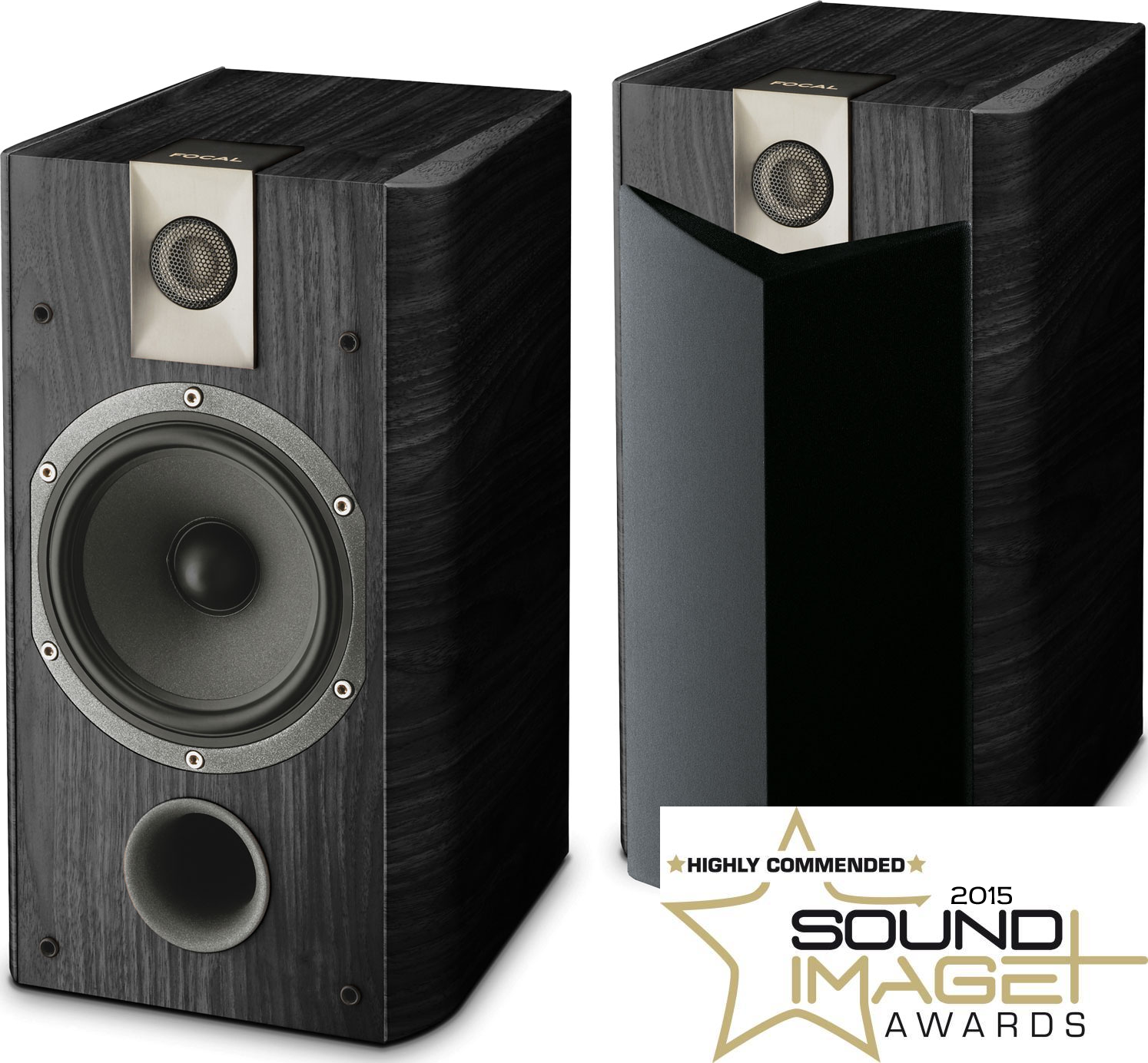 FOCAL Chorus 706 V2 6.5" 2-Way Bookshelf Speakers Black Ash Pair ...