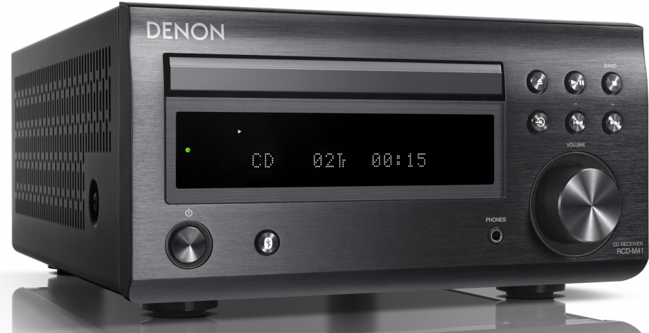 DENON D-M41 CD/FM Micro Desktop Stereo System w/Bluetooth ...