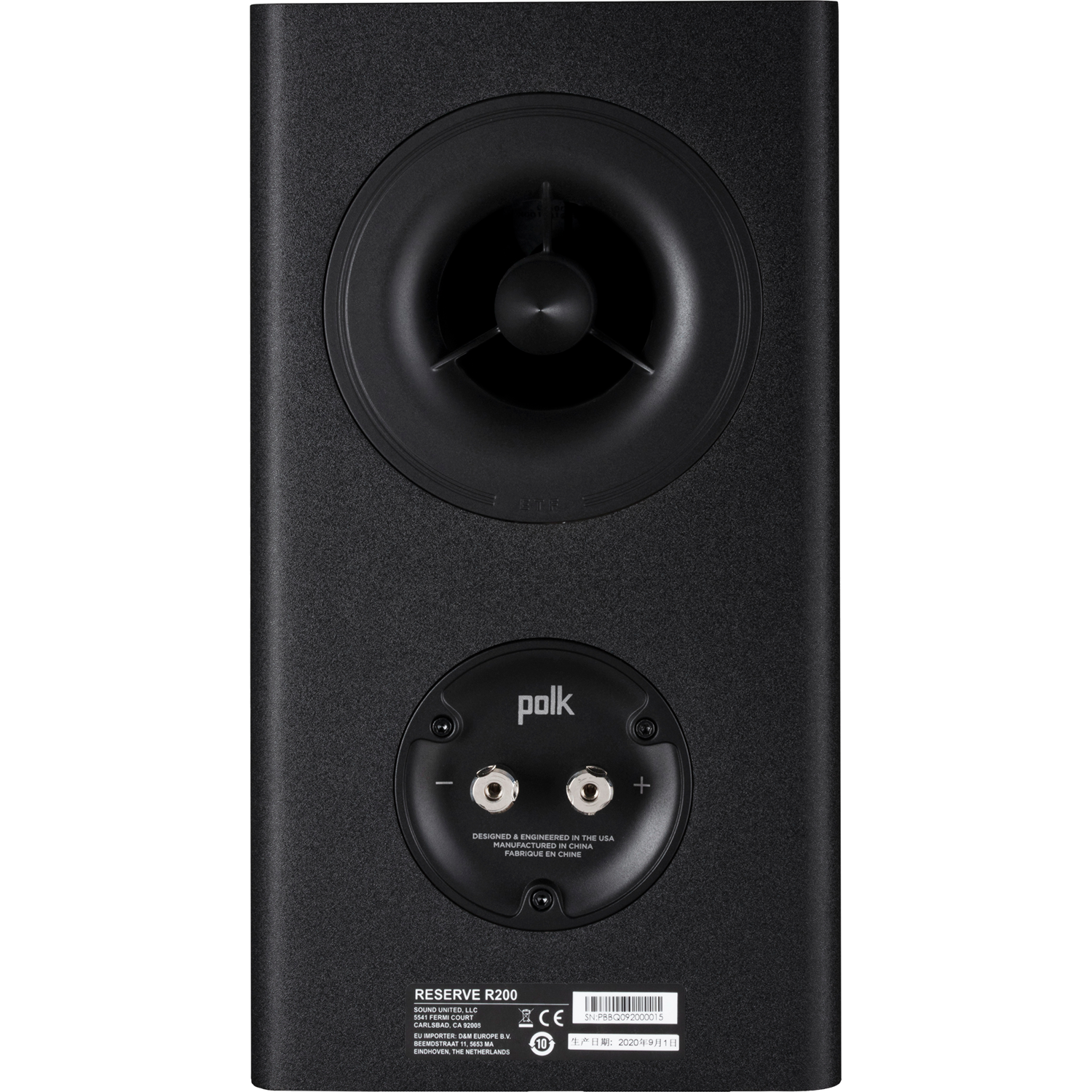 POLK AUDIO Reserve R200 PAIR 6.5" Bookshelf Speakers Black ...