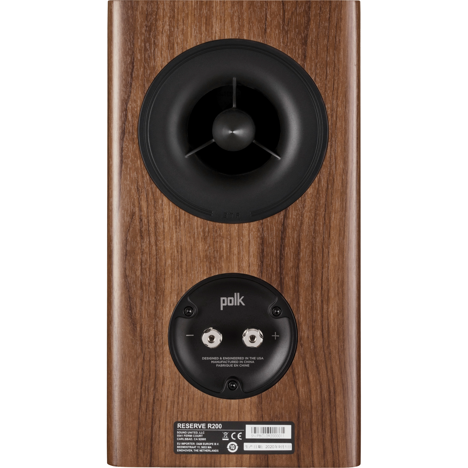 POLK AUDIO Reserve R100 PAIR 5.25" Bookshelf Speakers Brown ...