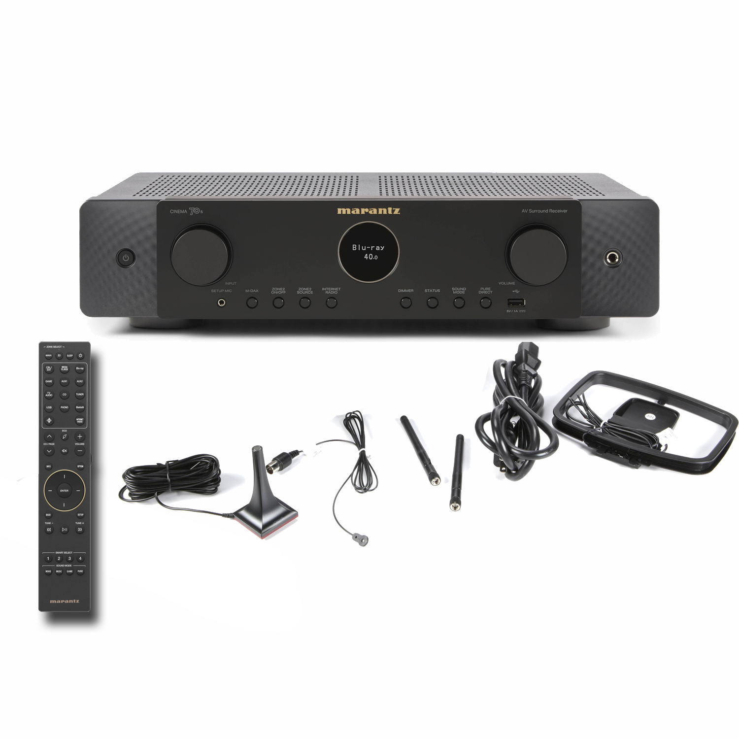 MARANTZ Cinema 70s Slim 7.2-Ch x 50 Watts 8K A/V Receiver | Accessories4less
