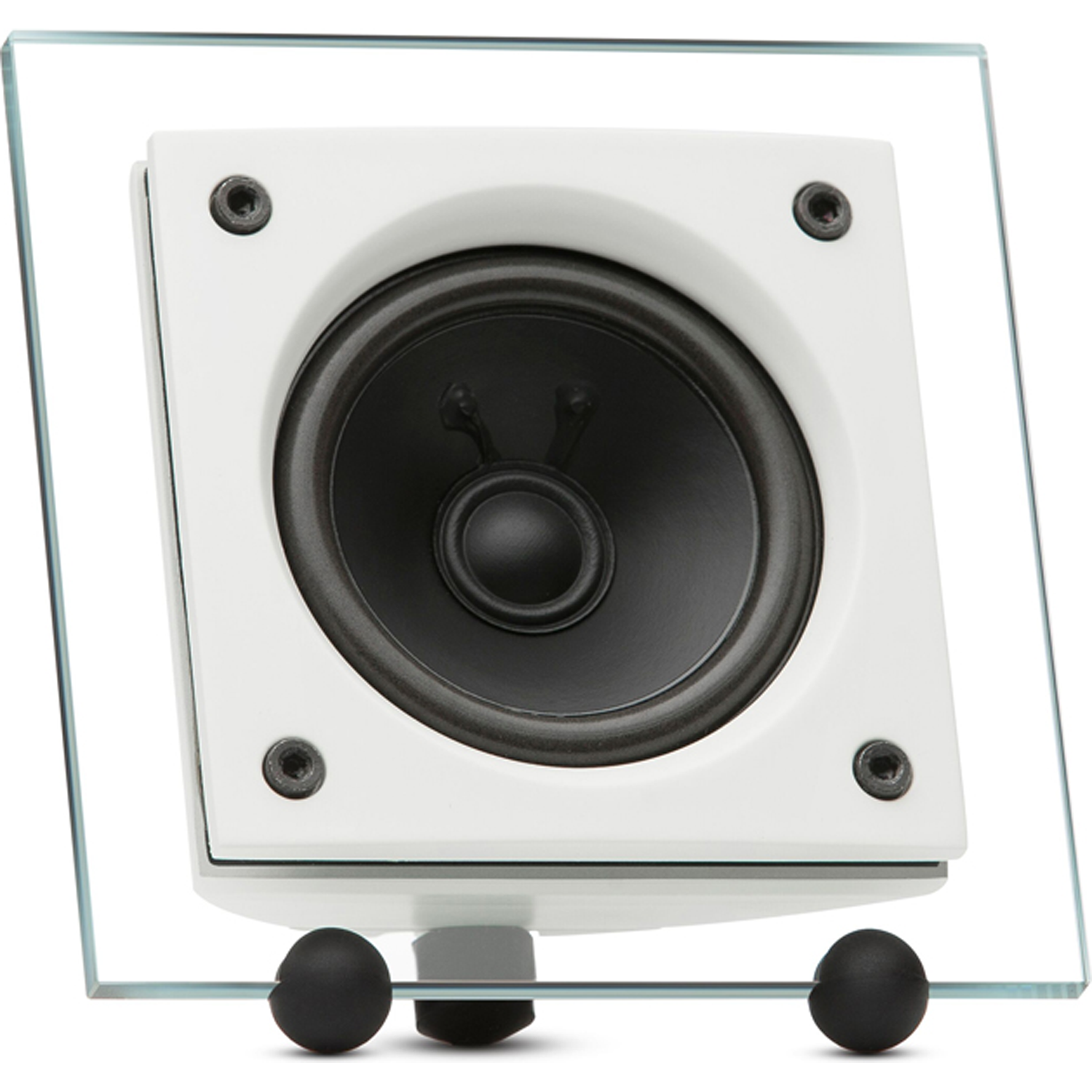 WATERFALL AUDIO NEW Serio EACH 3" Glass On-Wall Speaker White ...