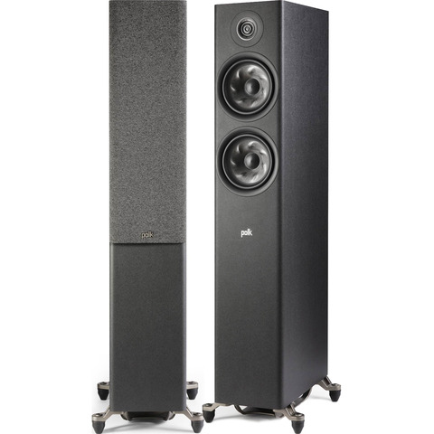 POLK AUDIO Reserve R600 PAIR 6.5" 2-Way Floor-Standing Speakers Black ...