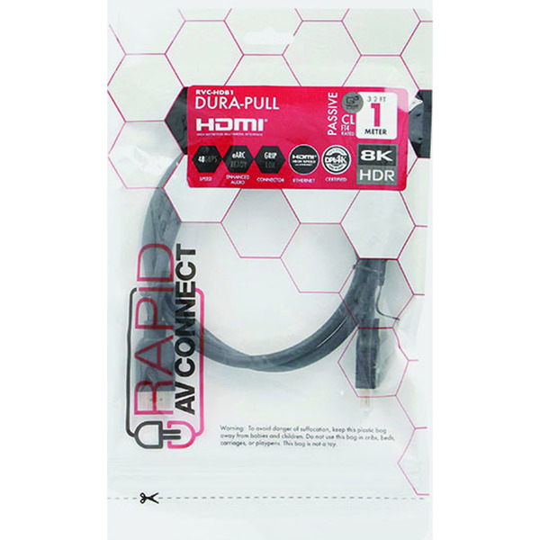 ETHEREAL DPL certified 48gbs 3' HDMI Cable 8k 4:4:4 HDR, eARC and ARC ...