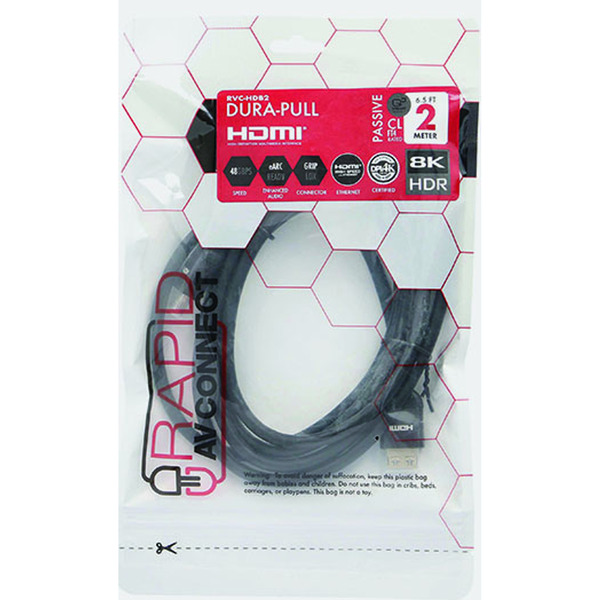 ETHEREAL DPL certified 48gbs 6' HDMI Cable 8k 4:4:4 HDR, eARC and ARC ...