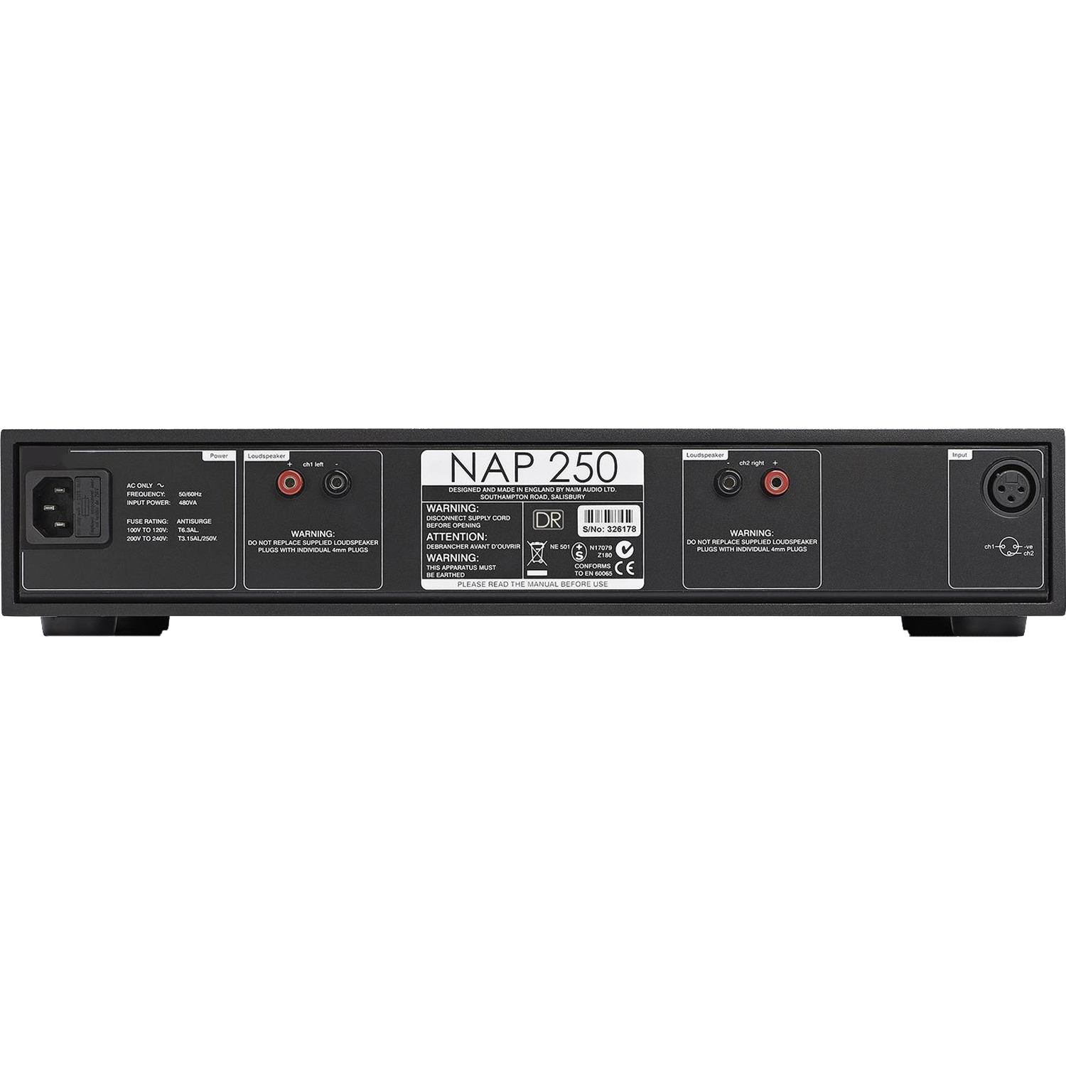 NAIM NAP 250 DR 2-Ch x 80 Watts Power Amplifier | Accessories4less