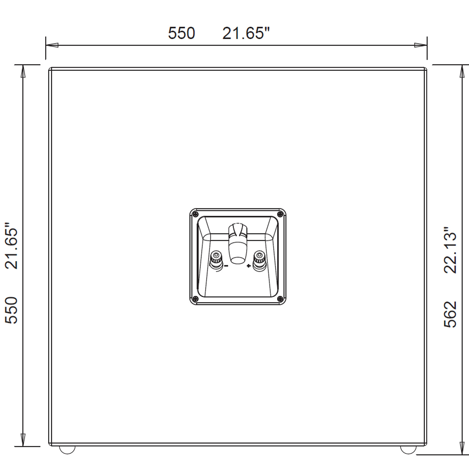 BOWERS & WILKINS CT-SW15 15" PASSIVE Subwoofer Black (requires ...