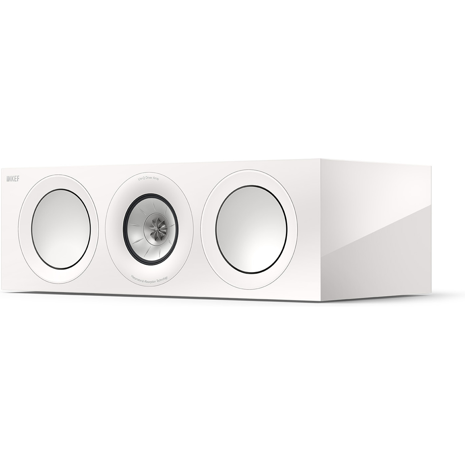 KEF R6 META EACH 6.5" 3-Way Center Channel Speaker White Gloss | Accessories4less