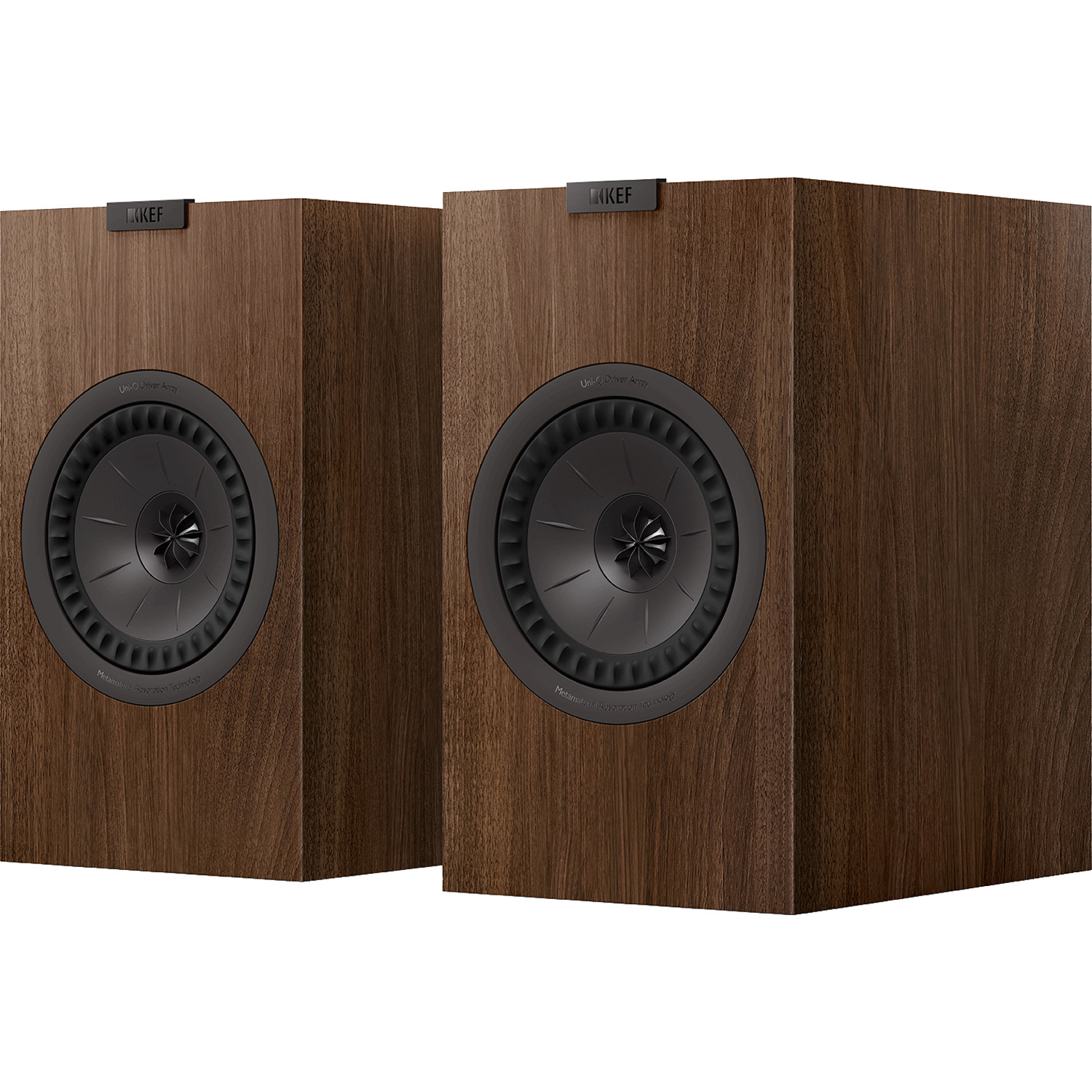 KEF Q3 Meta PAIR 6.5" 2-Way Bookshelf Speakers Walnut | Accessories4less
