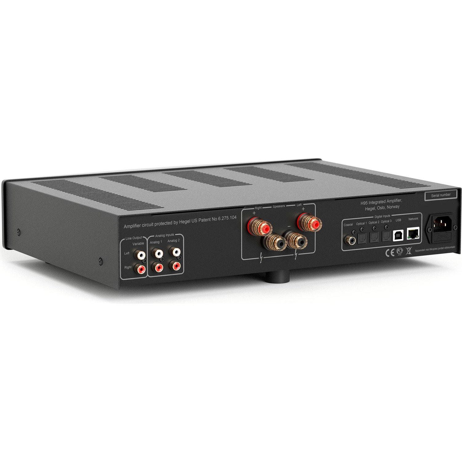 HEGEL OPEN BOX H95 2-Ch x 60 Watts Integrated Amplifier Black ...